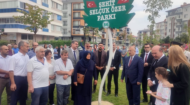 ŞEHİT SELÇUK ÖZER PARKI DUALARLA AÇILDI - AKŞEHİR - İstasyon Haber Gazetesi